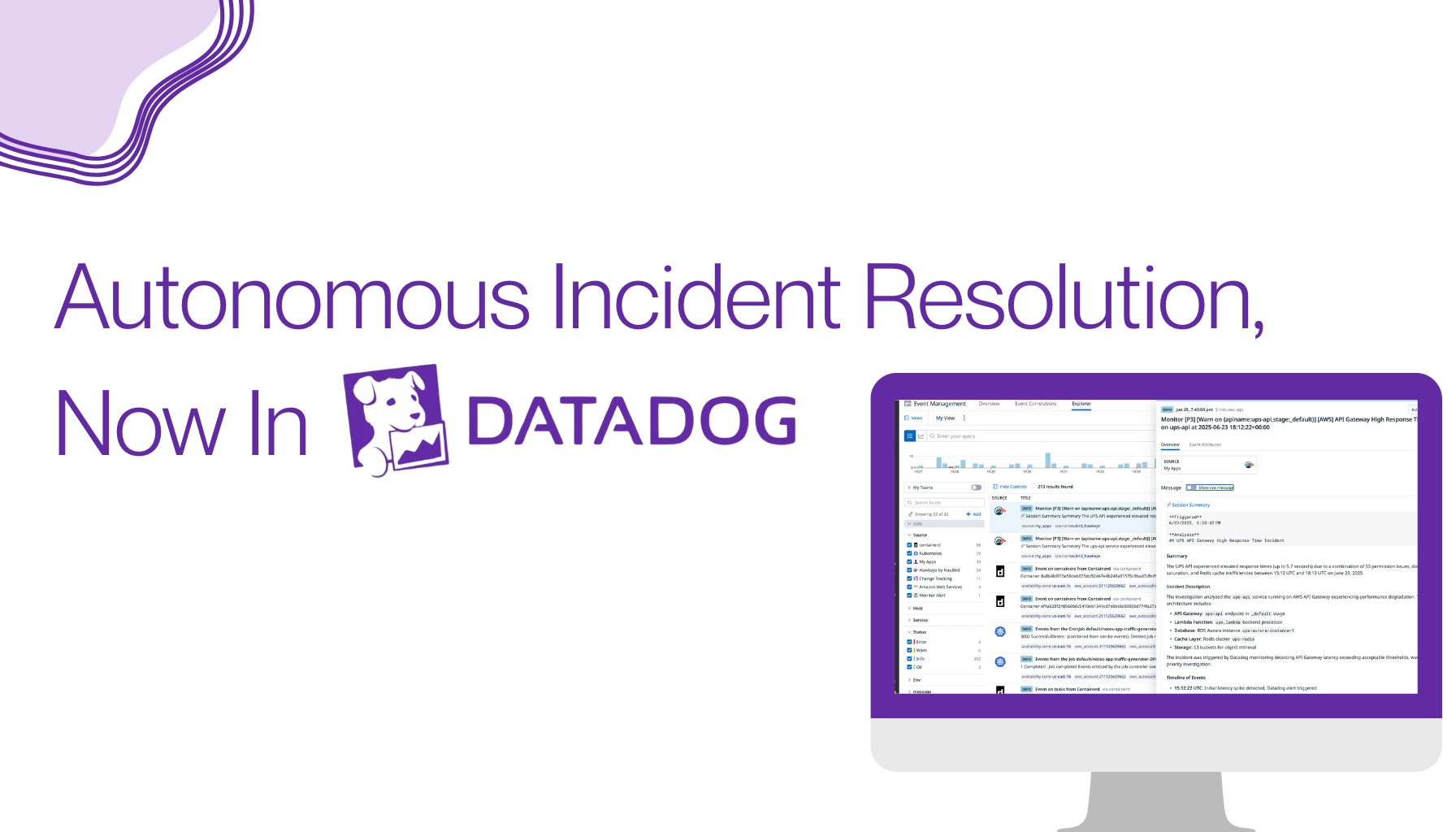 Autonomous Incident Resolution, Now In Datadog - Neubird